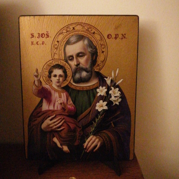 Icon SAINT JOSEPH Hand Made Ikonen Icoon Ikone Patron Perfect Present ...