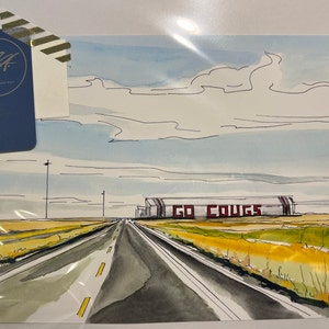 WSU Bryan Clock Tower Print - Etsy