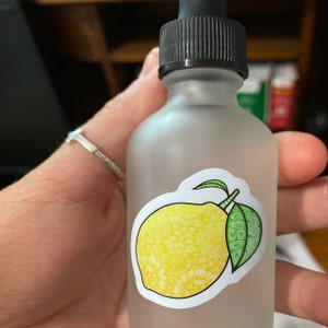 Mini Lemon Sticker WATERPROOF - Etsy