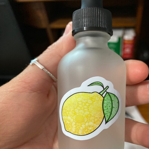 Mini Lemon Sticker WATERPROOF - Etsy