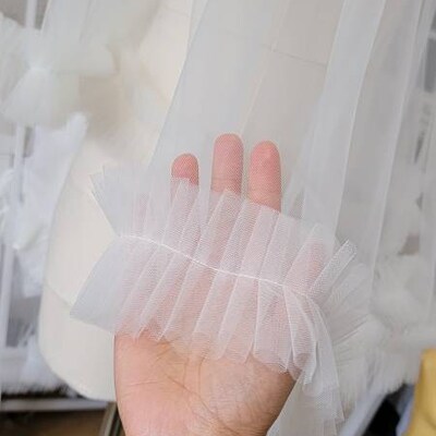 Crinoline Fabric Polyester Crinoline Fabric Pure White and off White ...