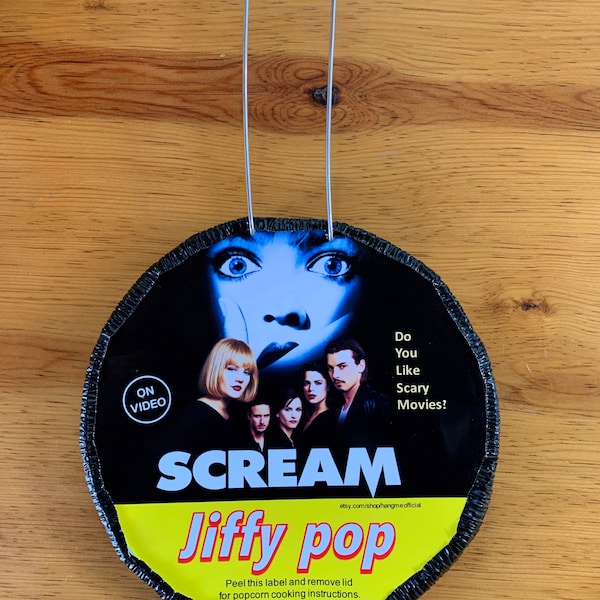 Scream Movie Jiffy Pop: Edible Popcorn Snack - Etsy