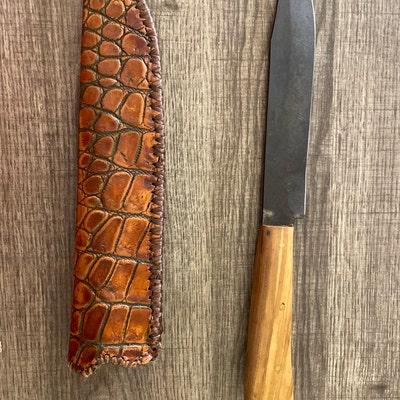 Item 15. Primitive Style, Non Etched Damascus Knife. - Etsy