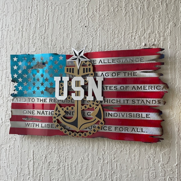 Officially Licensed US NAVY Senior Chief Pledge Flag - Etsy