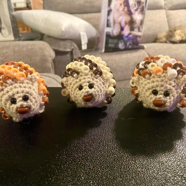 Beaded Fidget Hedgehog Crochet Pattern Crochet Fidget Toy Fidget ...