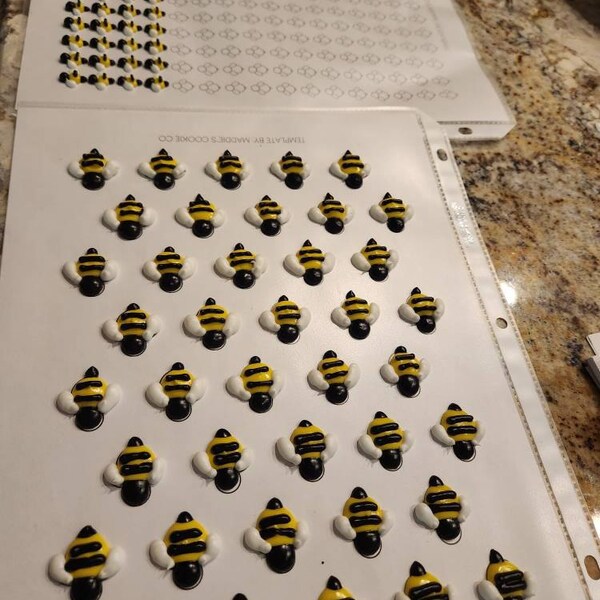 Bee Royal Icing Transfer Sheets, INSTANT DOWNLOAD - Etsy