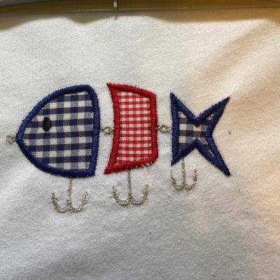 3 Part Fishing Lure Applique Design Instant Download - Etsy