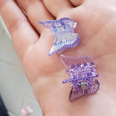 Mint Green Blue Butterfly Clips Set Toddler Clips Monarch 3d - Etsy