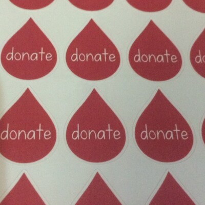 Donate Blood Sticker Stickers for Planners, Journals, Scrapbooks and ...
