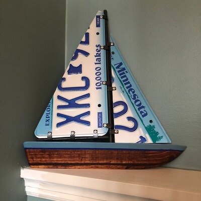 Sail Boat License Plates - Etsy