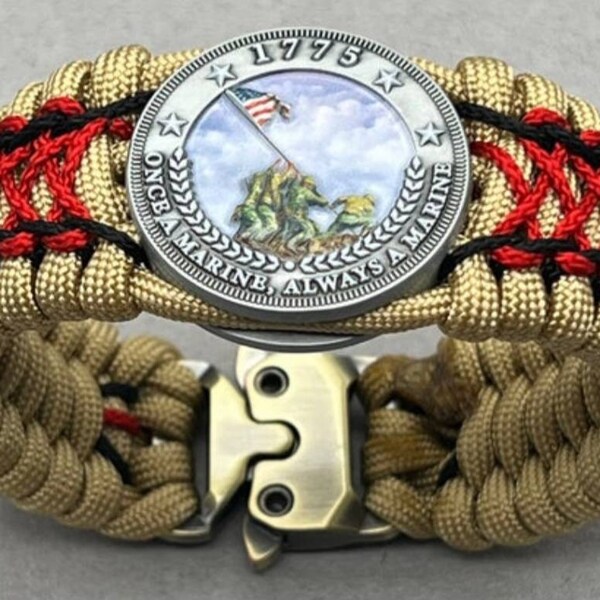US Army Mens Paracord Bracelet, Military Gifts for Veterans and ...