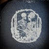 Skull Couple Gothic Pair Bones Skeleton Lovers Scene Coaster Laser File ...