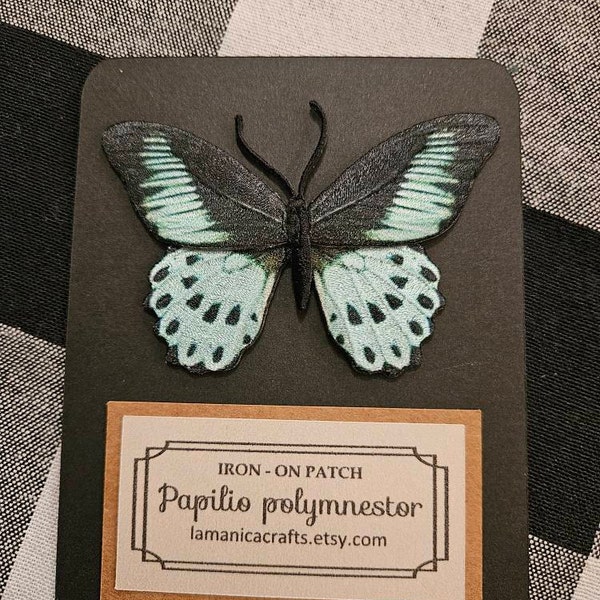 Iridescent Realistic Moth Embroidery Applique / High Quality Iron on ...