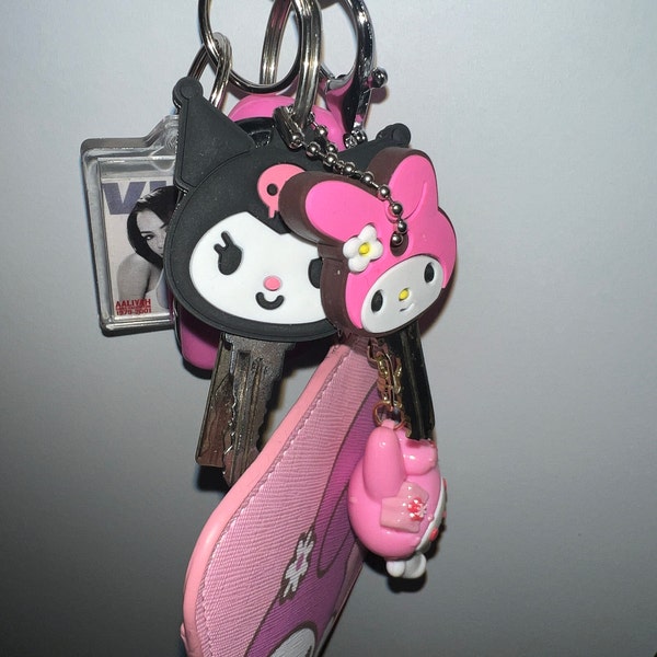 Anime Kawaii PVC Cat/bunny/chicken/bear Key Covers,key Cap Cover,kawaii ...