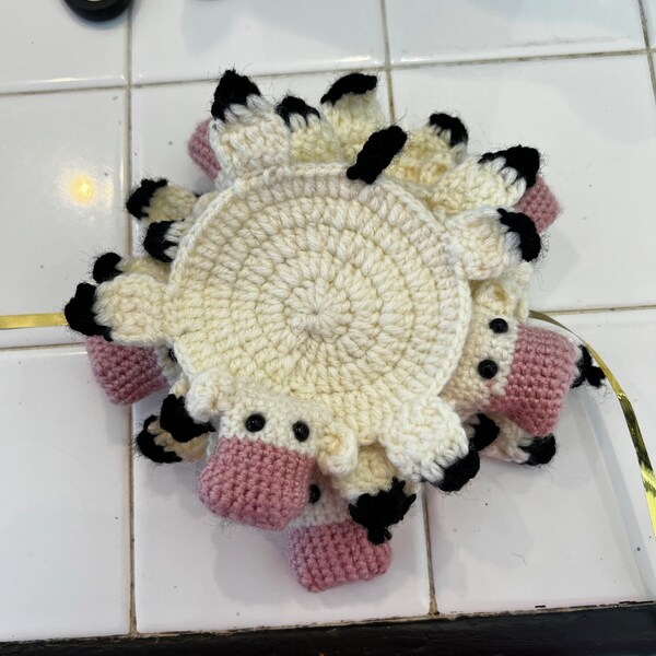 PDF Crochet Pattern Cute Cow Coaster - Etsy