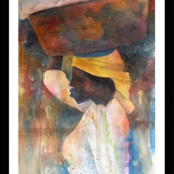 Holding Onto Knowledge Watercolor Print, African American Art, HBCU ...