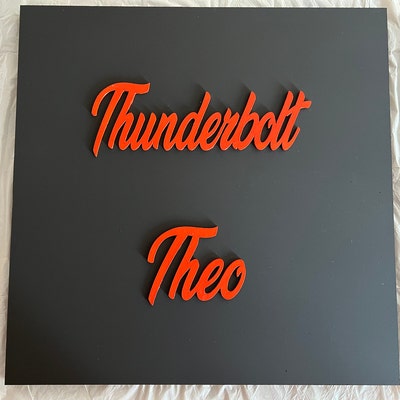 Personalised Script Names Words & Letters Wooden Christmas High Quality ...