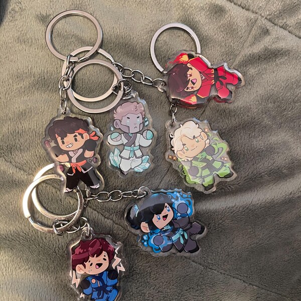 Smol Ninja Go Acrylic Keychains - Etsy