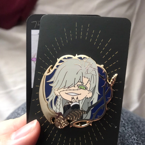 Black Butler Hard Enamel Pins - Kuroshitsuji Ciel Sebastian Grell ...