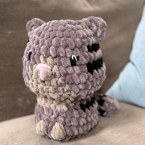 Tabby Cat Crochet Pattern – No-sew Amigurumi Kitten Plushie, Advanced ...