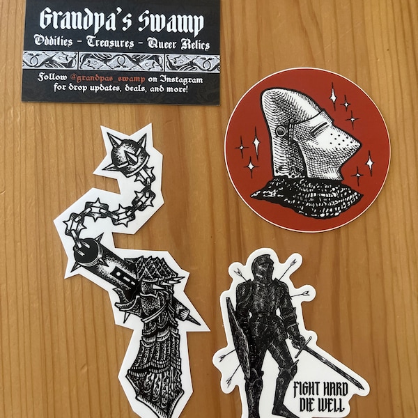 Fight Hard Knight Sticker - Etsy
