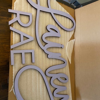 Custom Name Sign First & Middle Name Sign Personalized Sign Wood Name ...
