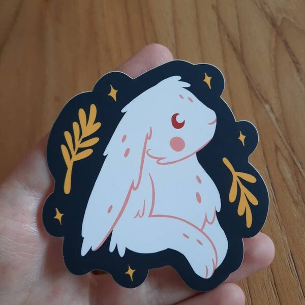 Cute Bunny Rabbit Sticker - Die Cut Vinyl Sticker - Etsy