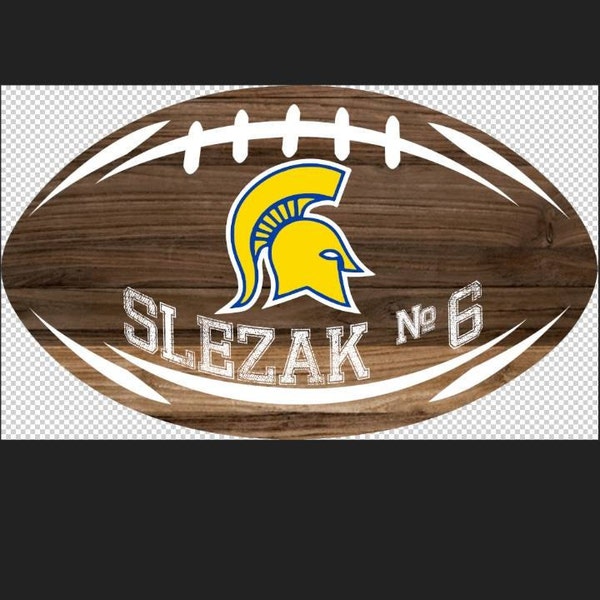 Personalized Football-shaped Sign | Rustic Man Cave Sign | Football ...