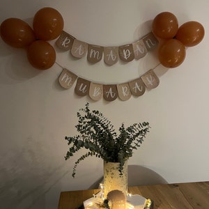 Neutral Boho Birthday Banner Printable Neutral Birthday Decor Banner - Etsy