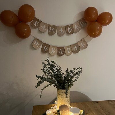 Neutral Boho Birthday Banner Printable Neutral Birthday Decor Banner - Etsy