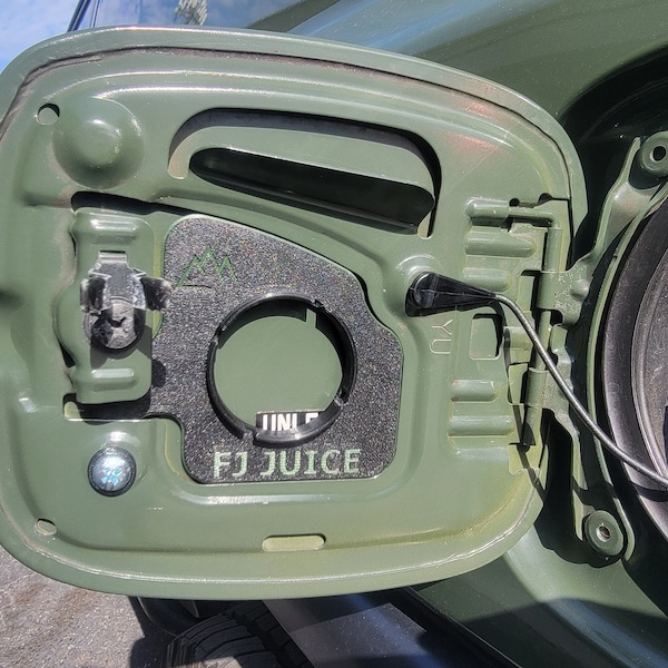 Personalized Toyota FJ Cruiser Gas Cap Holder (OEM Fuel Door Only) 2007 ...