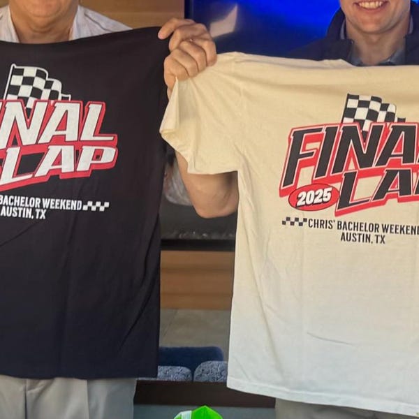 Final Lap Racing Bachelor Party Shirt, Custom Distressed Race Track ...
