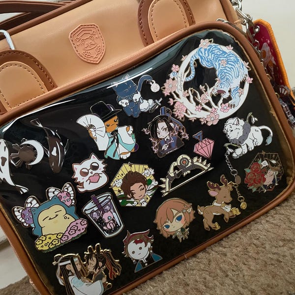 Ita Tote Bag,pins Collection Bag,itabag With Insert,large Tote Bag ...