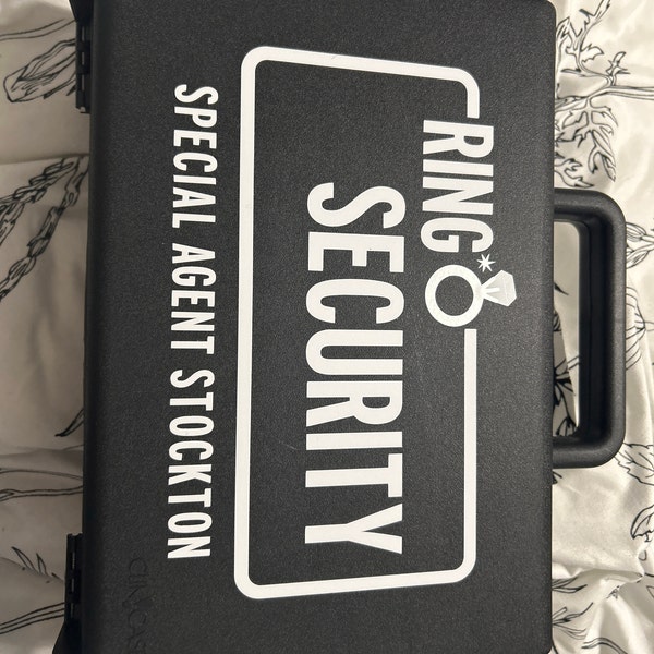 Ring Security Case, Ring Bearer Briefcase for Wedding, Ring Security ...