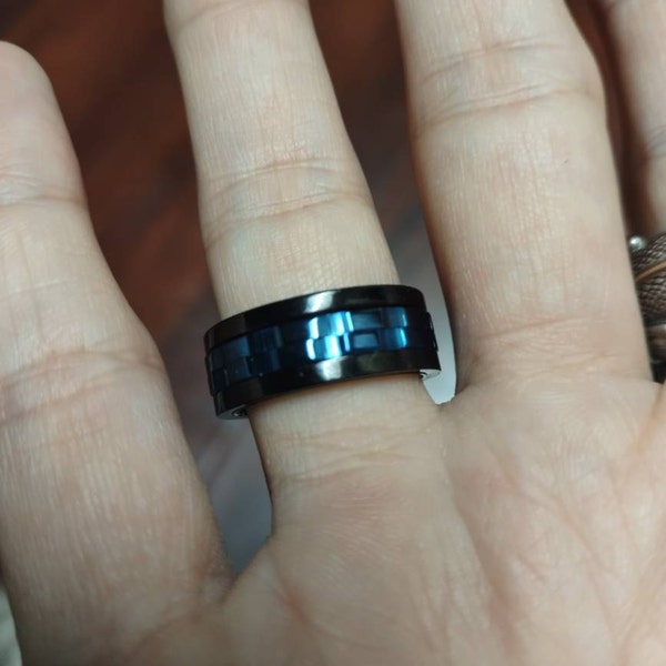 Stainless Steel US Navy Ring for Men. Black Onyx US Military Navy Seal ...