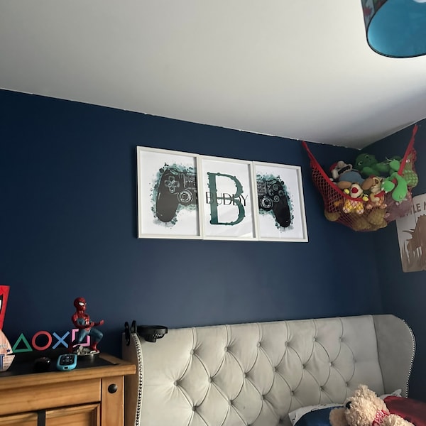 Gaming Print, Gamer Gift, Set of 3, Gaming Prints Personalised, Games ...