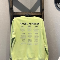 Angel Numbers Chart SVG - Angel Number Hoodie Design, Angel Wing, Lucky ...