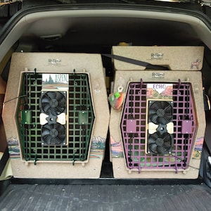 Airflow Dually Dog Crate Fans Compatible With Ruff Land / Ruff Tough ...