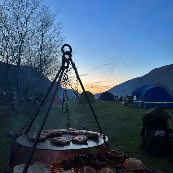 Hanging Campfire Griddle Plate - Etsy