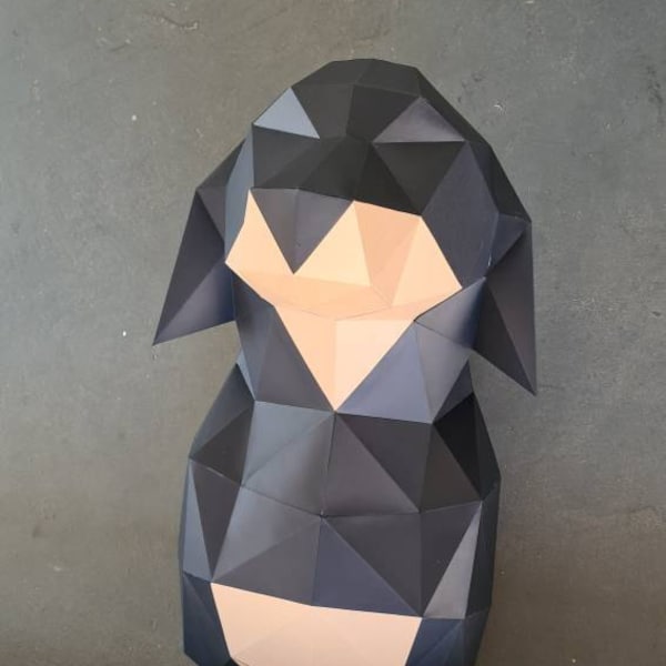 Giraffe Papercraft Template, Abstract Low Poly 3D Origami, Home Decor ...