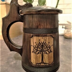 Hobbit Wooden Beer Mug Lord of the Rings Mug 0.7 L 23 Oz | Etsy