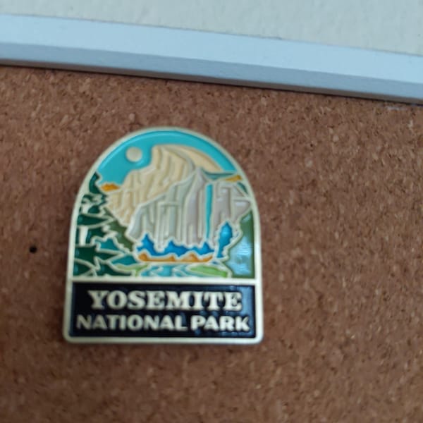 Yosemite National Park Retro Hippie Soft Enamel Pin / National Park ...
