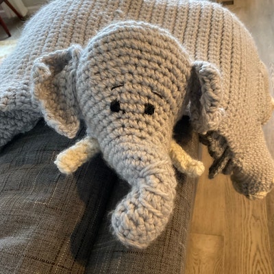 BABY BLANKET Crochet Pattern PDF Cuddle and Play Elephant Crochet Baby ...