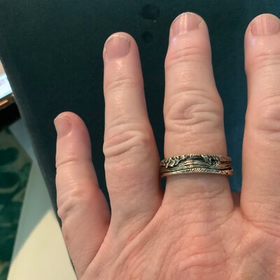 WILD RIVER BAND Gold Flowing River Wedding Band Wild and - Etsy