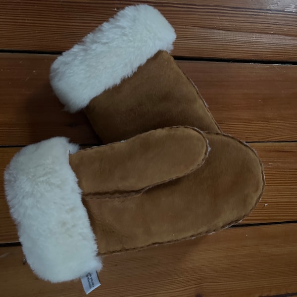 Camel-colored Mixed Slippers in Sheepskin Leather Slipper - Etsy