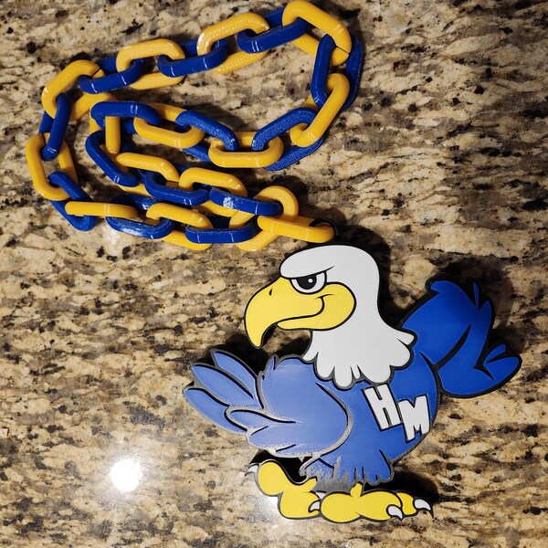 Custom 3D Printed Turnover Oversized Sports Chains MVP Player of the ...