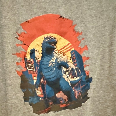 Godzilla Attack SVG PNG, PSD Digital File High-quality Artwork for ...