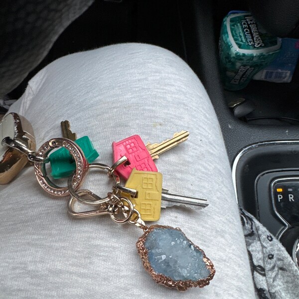 Sea Shell Keychain, Gold Shell Keychain, Natural Seashell, Ocean Gift ...