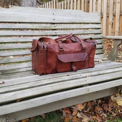 Leather Weekender, Duffle Bag, Leather Weekend Bag, Leather Holdall ...