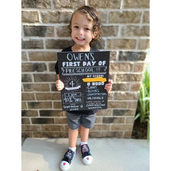 Reusable 2-in-1 COLOR or MONOCHROME First & Last Day of School Sign ...